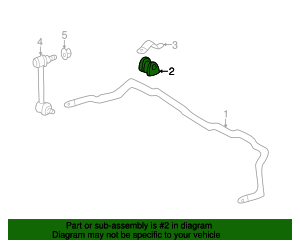 203-323-05-85 - Stabilizer Bar Bushing 2003-2007 Mercedes-Benz ...