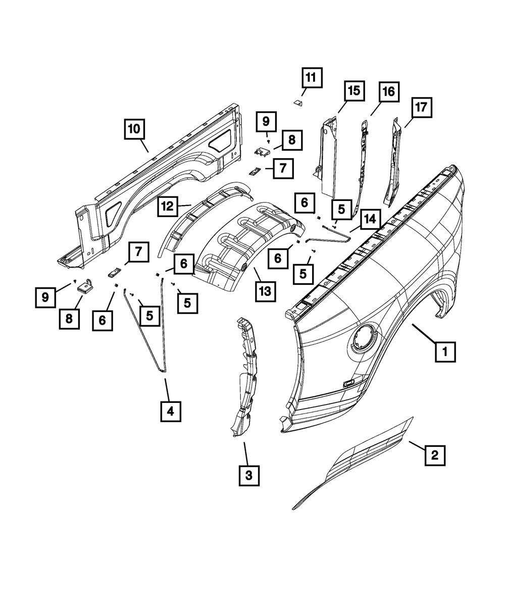 2010-2024 Mopar Anti-Chip Film, Front Lower, Right 5182154AA | Mopar eStore