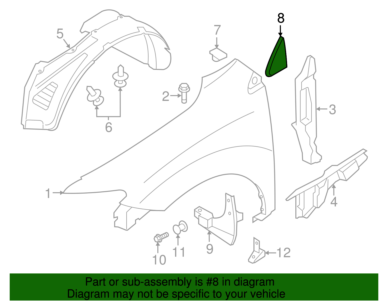 2009-2014 Nissan Murano Trim Molding 96319-1AA0A | Nissan Parts Plus