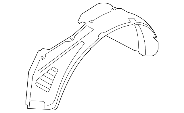 638E8-1AA0B - 2011-2014 Nissan Murano - Fender Splash Shield | Anicra ...