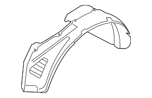 2011-2014 Nissan Murano Fender Splash Shield 638E8-1AA0B | TascaParts.com