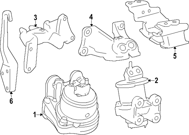 2024 Toyota Tacoma Engine Mount 12361-F0250 | Toyota Parts Center