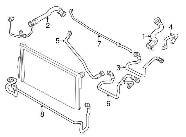 Genuine BMW 17-12-7-619-688 | Connector Hose | FREE Shipping on Most ...