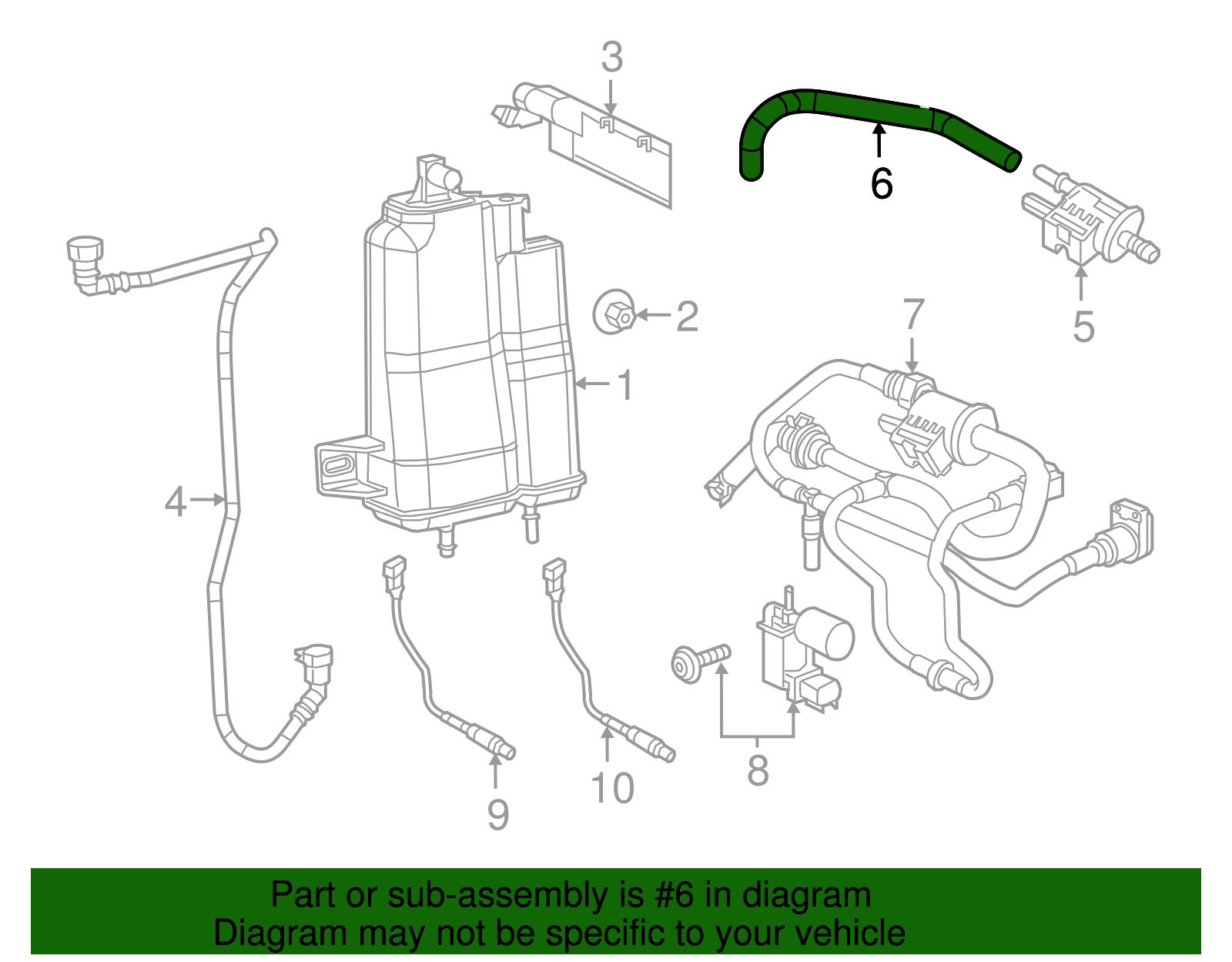 2013-2022 Mopar Purge Line 04627376AB | Mopar Parts Canada