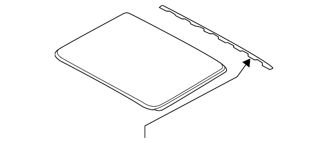 8U0-877-071 - Sunroof Glass 2015-2018 Audi | Audi OEM Parts