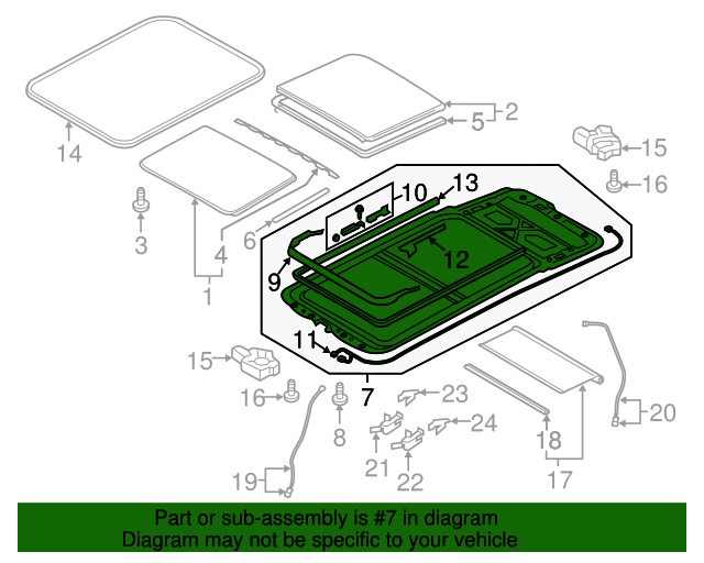 2015-2018 Audi Frame Assembly 8U0-877-049-A | Audi USA Parts