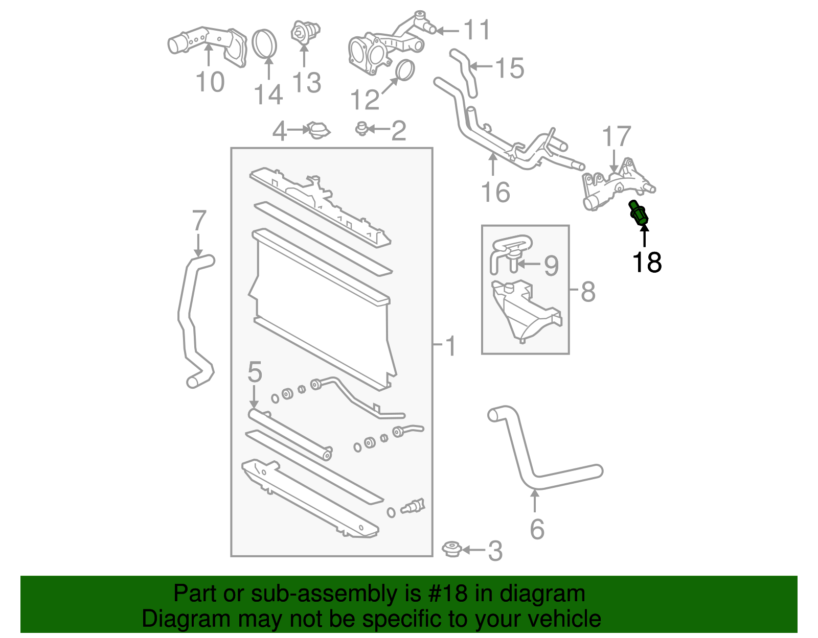 89422-33030 - Engine Coolant Temperature Sensor 2003-2025 Toyota ...