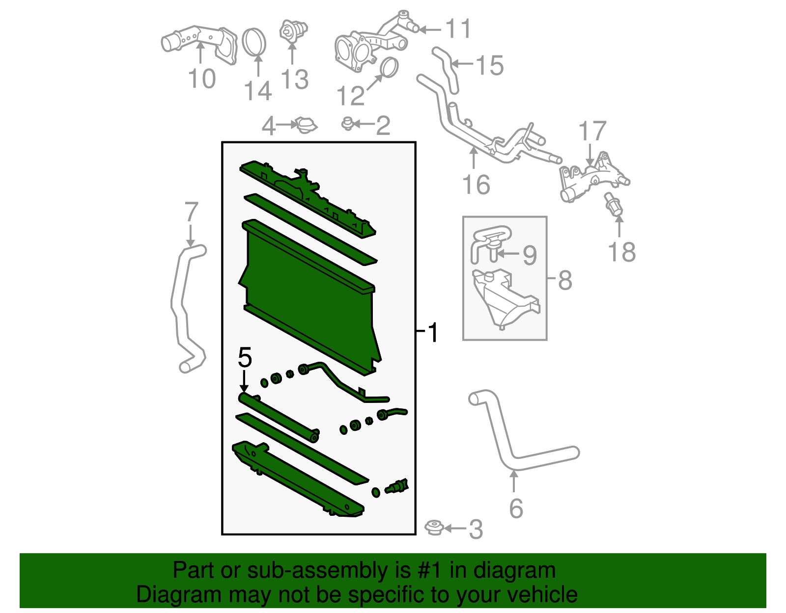 2010-2013 Toyota Highlander Radiator Assembly 16041-0P240 | Retail ...