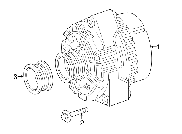 272-155-05-15 - Alternator Pulley 2009-2015 Mercedes-Benz ...
