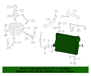2017-2025 Porsche Radiator 9P1-121-251 | OEM Parts Online