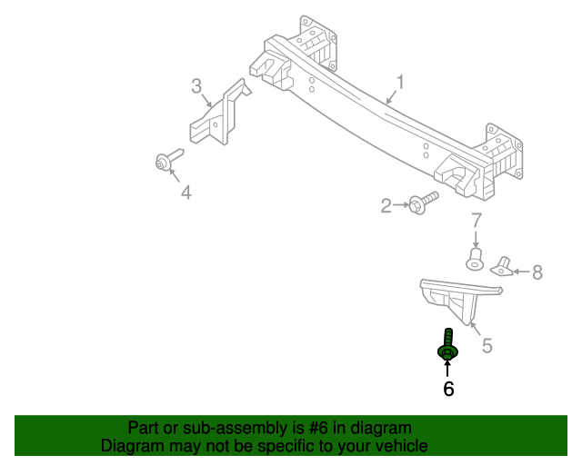 9CF6-00-516B - Genuine OEM Mazda Radiator Support Splash Shield Screw ...