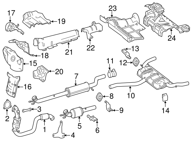 156-682-00-71 - Heat Shield 2014-2019 Mercedes-Benz | Mercedes-Benz USA ...