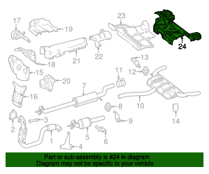 2014-2019 Mercedes-Benz Heat Shield 246-682-01-71-28 | MB OEM Parts