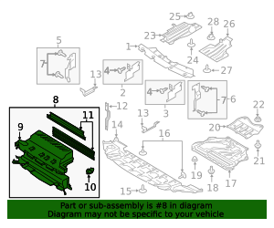 GV4Z-8475-A - Radiator Shutter Assembly 2017-2019 Ford Escape | Ford ...