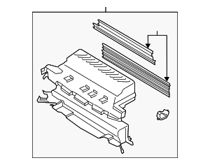 GV4Z-8475-A - Radiator Shutter Assembly 2017-2019 Ford Escape ...