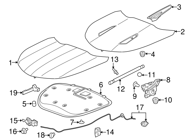 2016-2018 Chevrolet Camaro Hood Latch 84053842 | Auto Parts Express