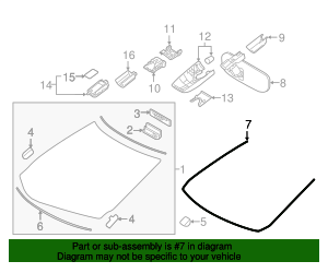 56117-0E080 - Windshield Seal 2016-2022 Lexus | AutoNationParts.com
