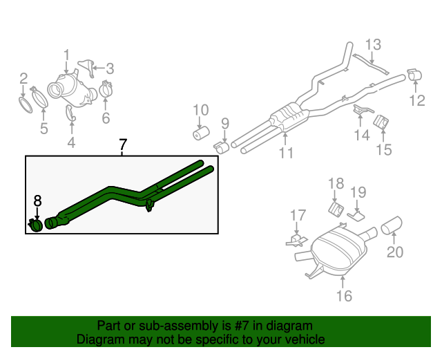 18-30-8-619-162 - Front Pipe - 2014-2019 BMW | BMWPartsHub