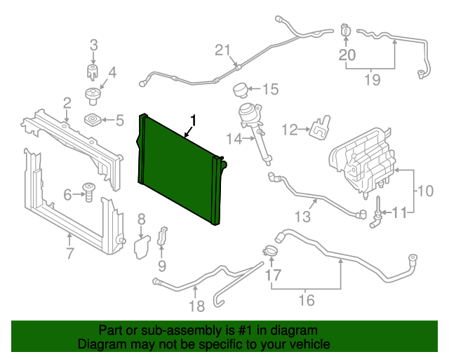 Genuine BMW 17-11-7-570-095 | Radiator | FREE Shipping on Most Orders ...