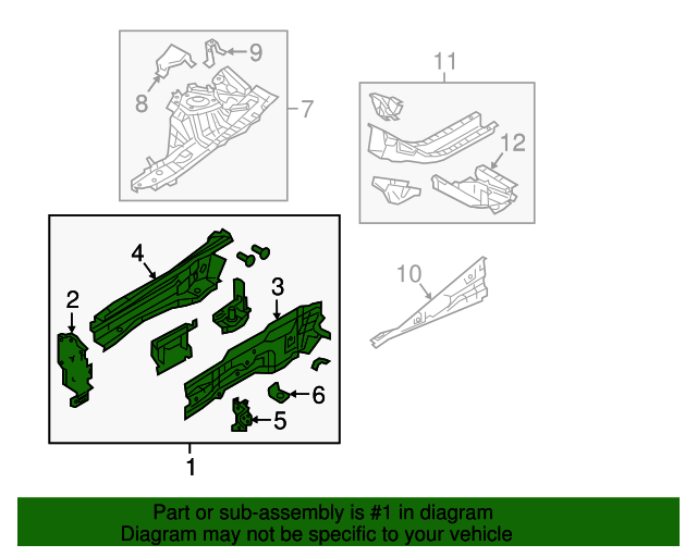 2016-2021 Mazda CX-3 Rail Assembly D10E-53-31XB | QuirkParts