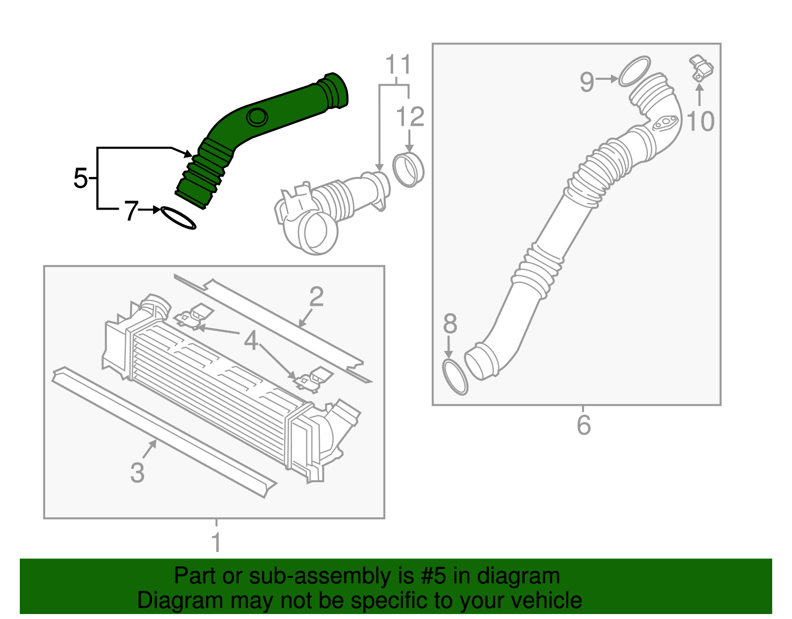 13717597591 - 2012-2018 BMW Air Duct (13-71-7-597-591) | BMW of South ...