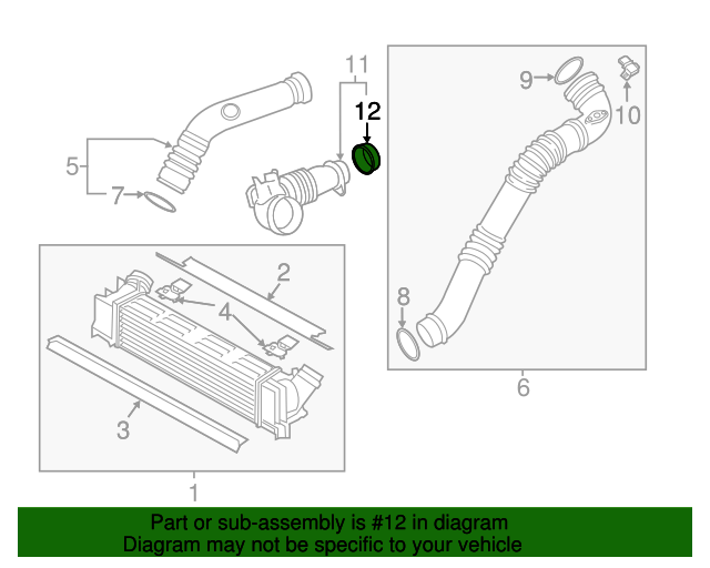 13717599291 - 2012-2018 BMW Air Inlet Tube Gasket (13-71-7-599-291 ...