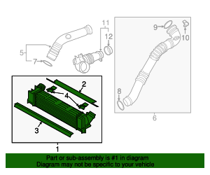 17-51-7-618-809 - Inter-Cooler - 2012-2018 BMW | Buy BMW Parts Now