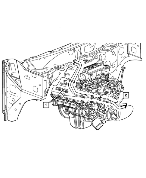 Air Conditioner and Heater Plumbing for 2004 Dodge Ram 1500 ...