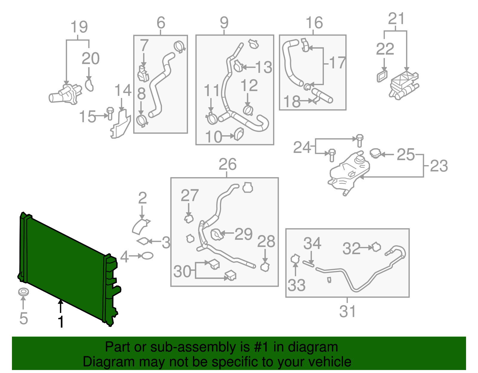 L518-15-200B - Radiator Assembly 2009-2010 Mazda 6 | Florida Mazda Parts