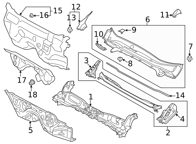 2018-2024 Subaru Side Trim 91423FL011 | Subaru Parts For You