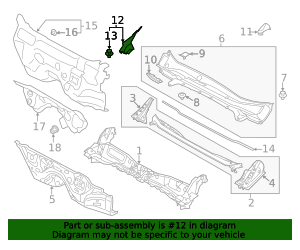 2018-2023 Subaru Side Trim 91423FL001 | Subaru Parts For You
