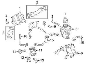 2008-2019 BMW Coolant Hose 17-12-7-576-380 | BMW Parts