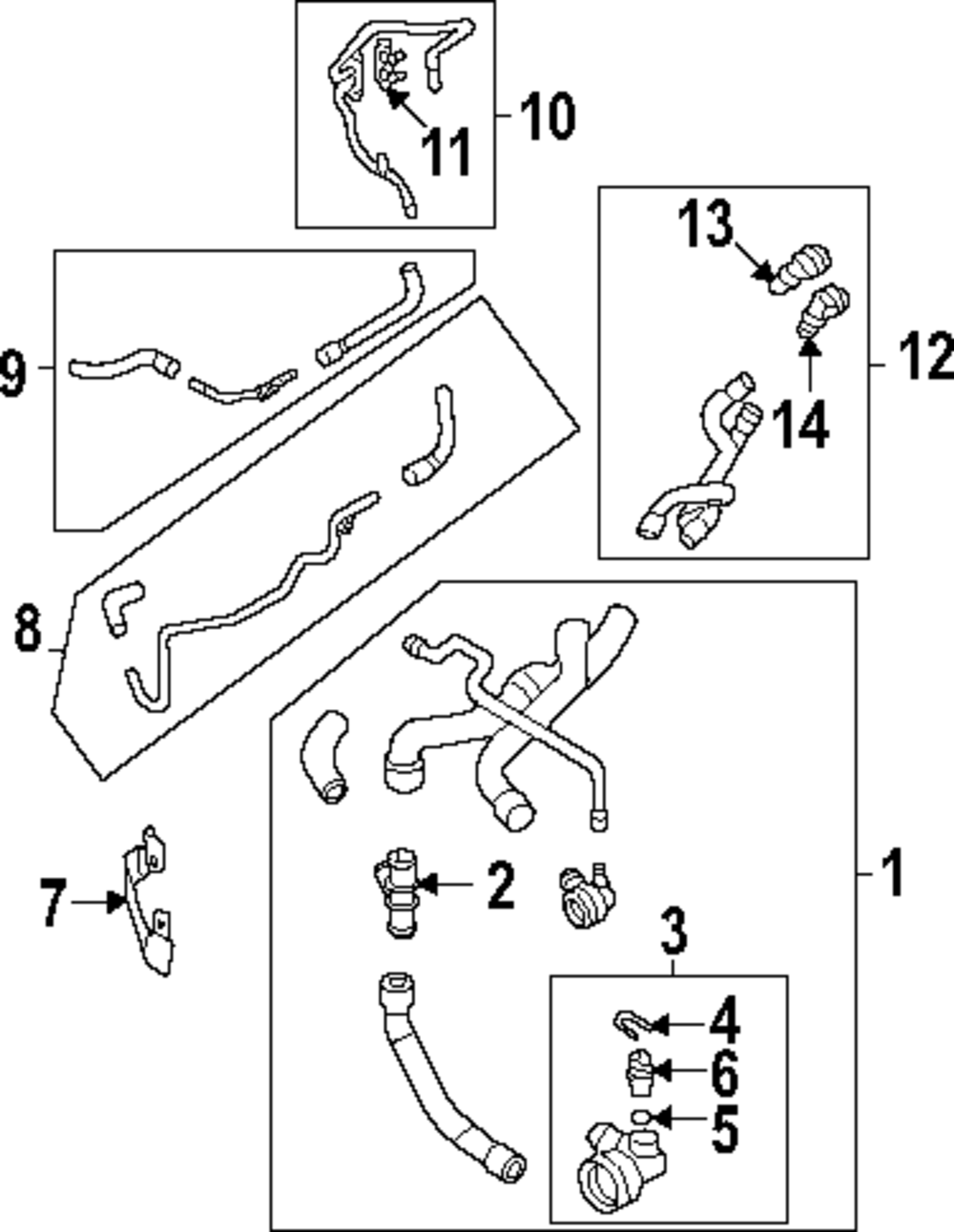 2022-2025 Volkswagen Jetta Radiator Coolant Hose 5QM-122-157-AG | OEM ...