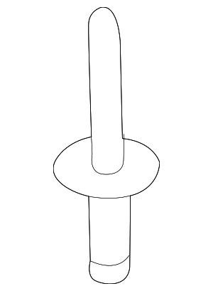 2009-2023 Bumper Cover Rivet 06036148AA | Mopar Parts Canada
