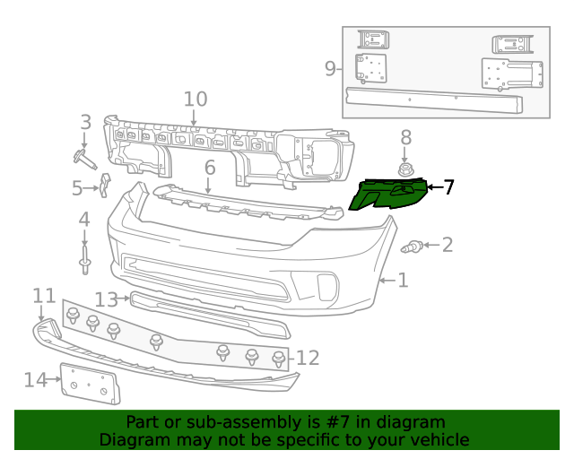 68104944AD - Bumper Cover Support Rail - 2013-2020 Ram | Mopar Parts Canada
