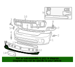 2009-2022 Mopar Air Dam 68033135AA | TascaParts.com