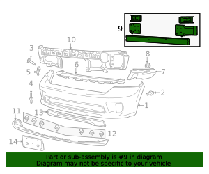 2013-2022 Ram Beam 68196999AB | TascaParts.com