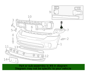 2000-2022 Mopar Nut 6101678 | TascaParts.com
