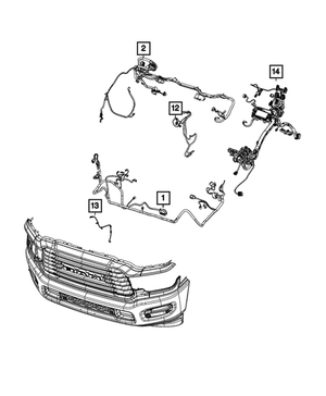 2020 Ram Dash Right Wiring 68423397AC | Mopar eStore