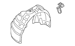 2013-2016 Audi Fender Liner 8K0-821-171-P | Genuine Audi Parts