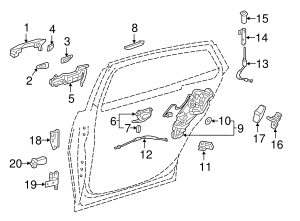 68640-50070 - Door Check 2018-2024 Lexus | AutoNationParts.com