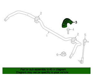 33506861149 - 2016-2021 BMW Stabilizer Bar Bracket (33-50-6-861-149 ...