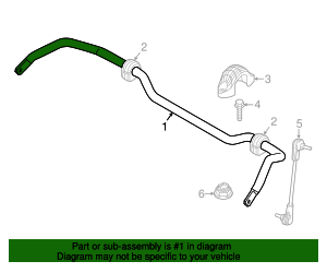 Genuine BMW 31-30-6-853-913 | Stabilizer Bar | FREE Shipping on Most ...