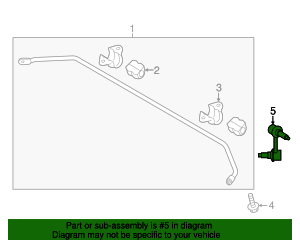 2015-2019 Hyundai Sonata Stabilizer Link 55540-C1100 | OEM Parts Online