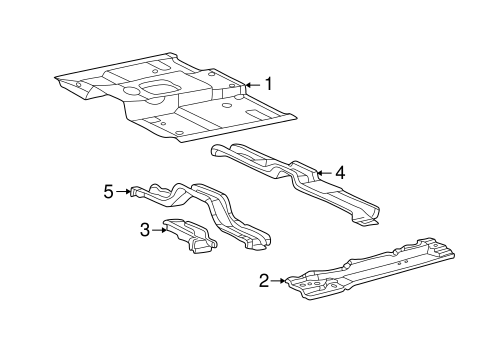 Floor & Rails for 2004 Lincoln Aviator | OEM Parts Online