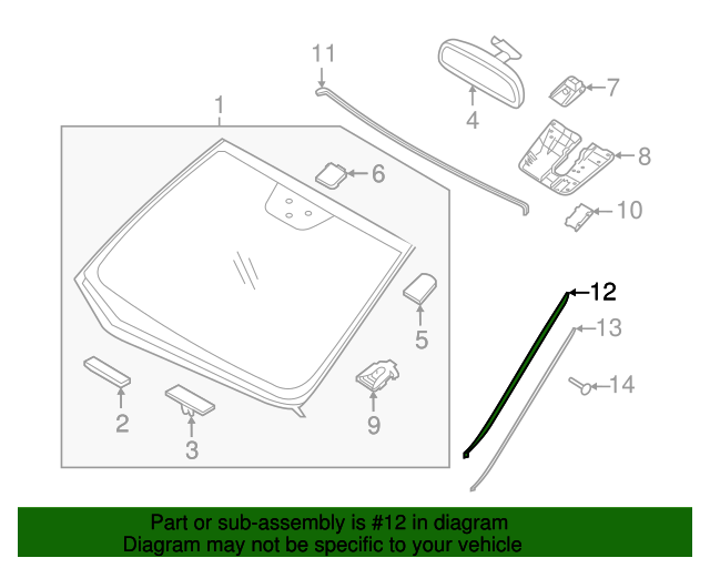 2018-2020 Hyundai Elantra GT Side Molding 86132-G3000 | OEM Parts Online