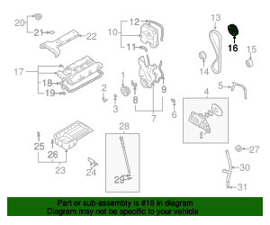 2003-2012 Hyundai Engine Timing Camshaft Sprocket 24350-23800 | OEM ...