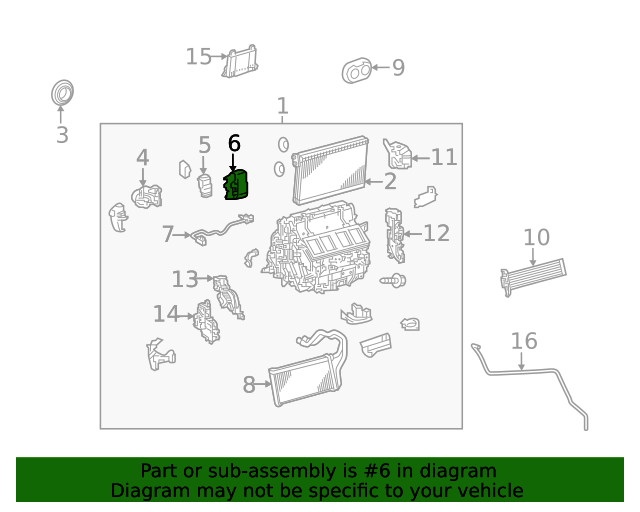 2021-2024 Toyota Mirai Expansion Valve Shield 88891-50120 | Toyota ...
