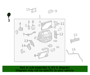 88899-11020 - 2021-2024 Toyota - Evaporator Tube Grommet | Nucar Toyota ...