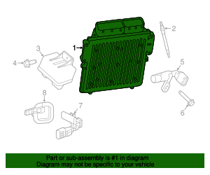Genuine Engine Control Module (ECM) for 2016-2018 Land Rover Range ...